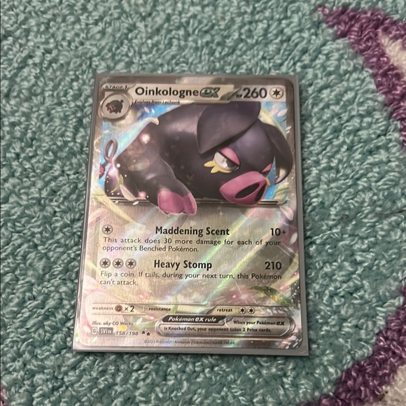 Pokemon | Toys | Pokemon Oinkologne Gx Trading Card Black And Pink ...